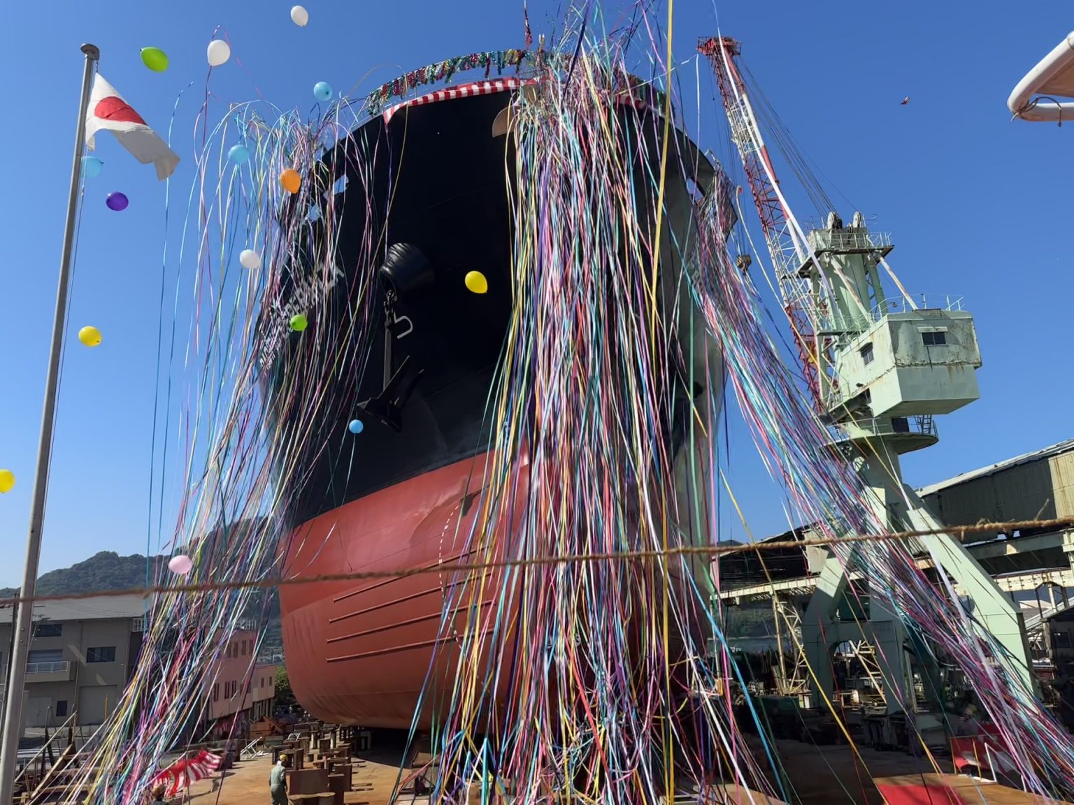 GATE RUDDER® SYSTEM装備船としては初の外航船となるPACIFIC ESPERANZAが進水しました – かもめプロペラ株式会社